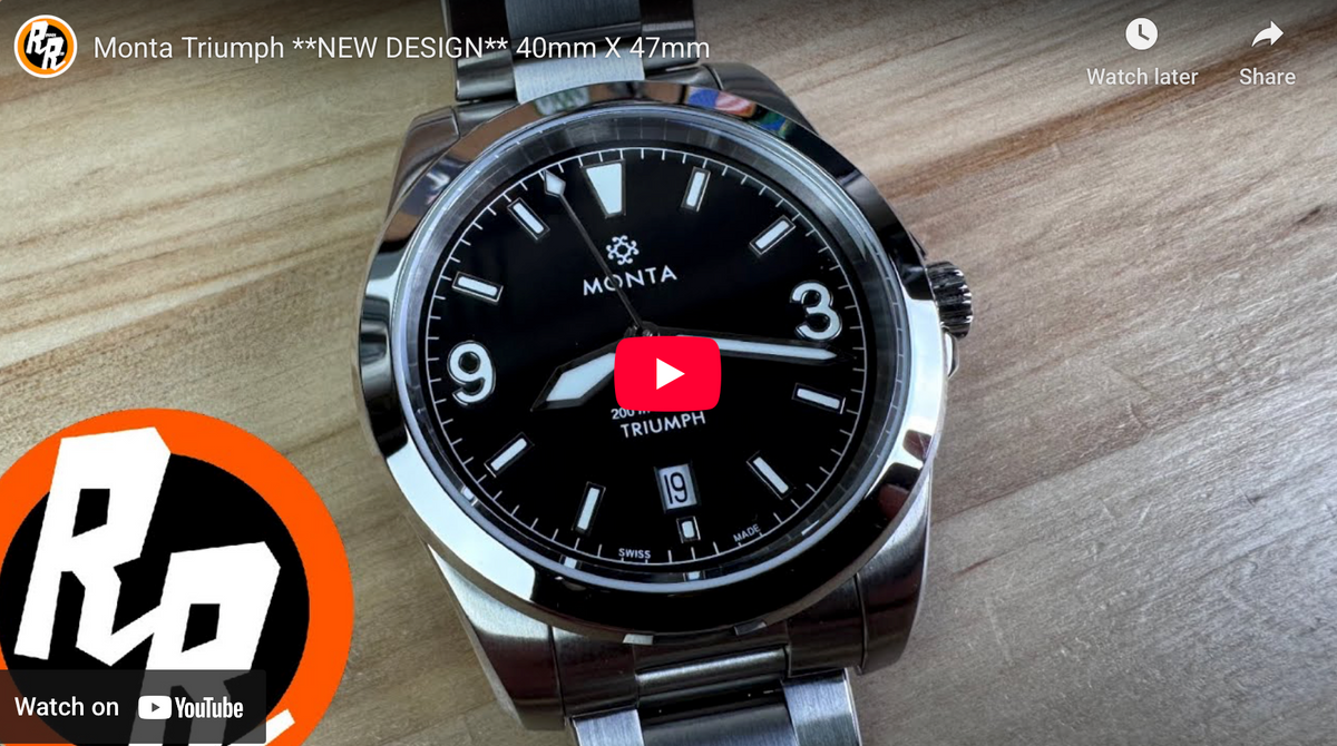 YouTuber Random Rob Does A Full Review Of The Triumph V2 – MONTA Watch
